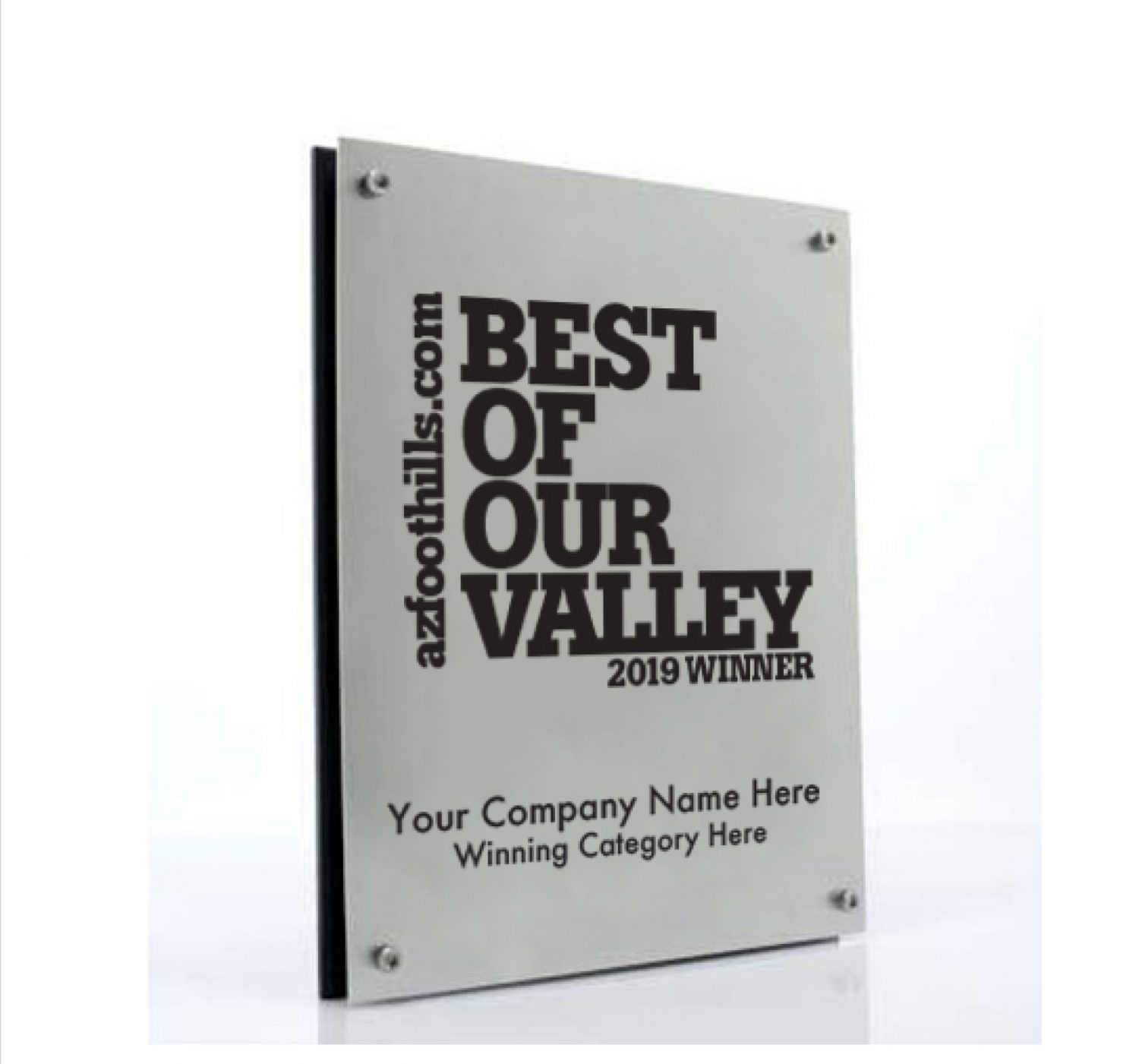 Best of Our Valley Winners Plaque