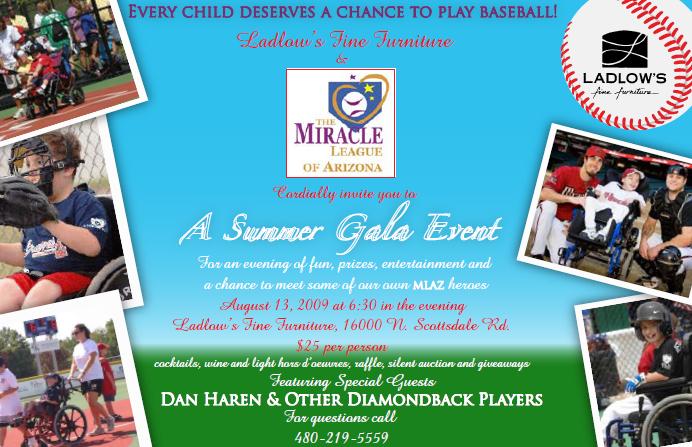 Join Ladlow's Fine Furniture and the Arizona Miracle League tonight for ...